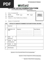 Tetfund Conference Attendance Nomination Form | PDF