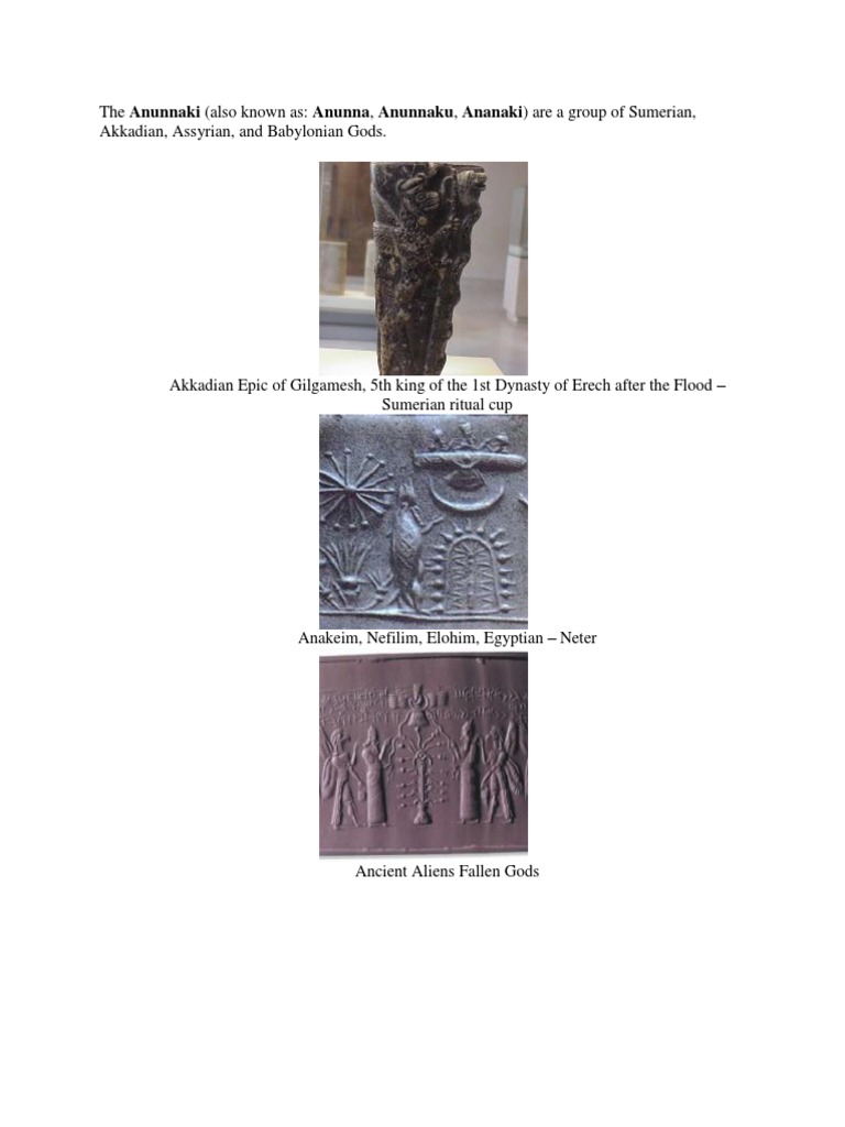 The Anunnaki | PDF | Sumer | Mesopotamia