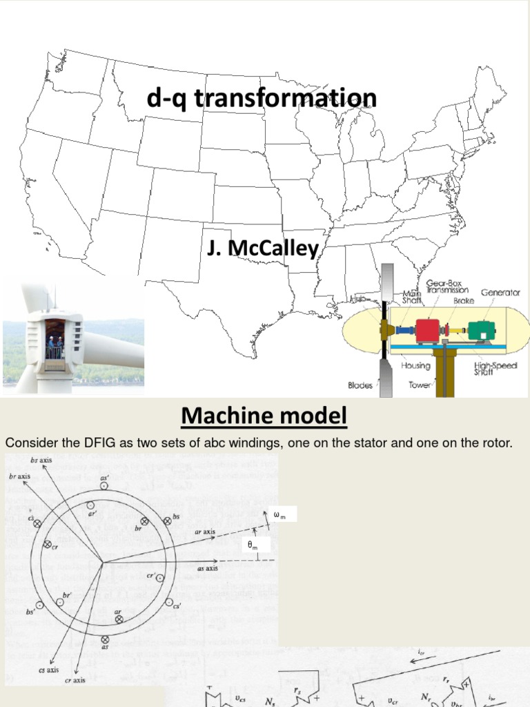 D-Q Transformation in Machine Modeling | PDF | Physics | Force