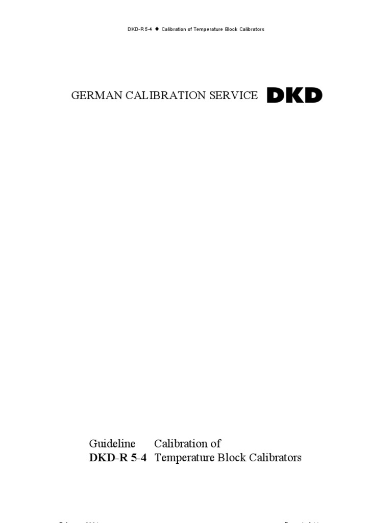 German Calibration Service: DKD-R 5-4 Temperature Block Calibrators ...