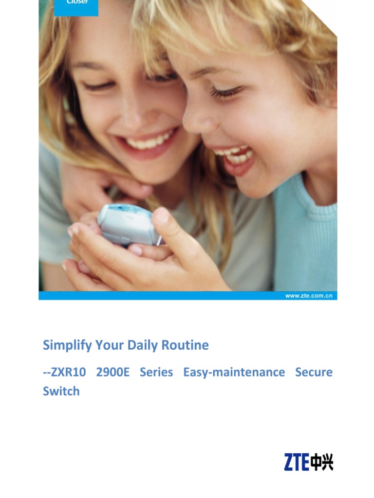 ZXR10 2928e | PDF | Network Switch | Computer Network