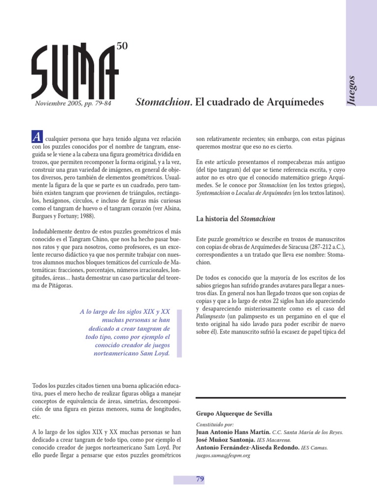 Tangram Dificil | PDF | Triángulo | Geometría