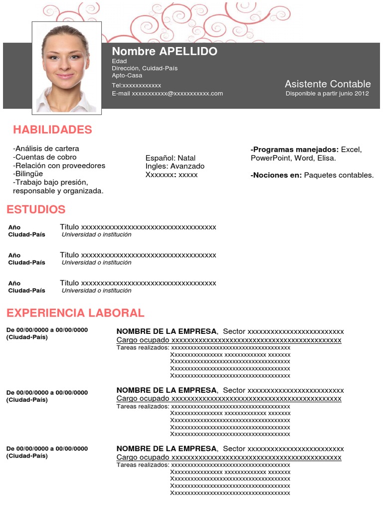 CV Formato 3 | PDF