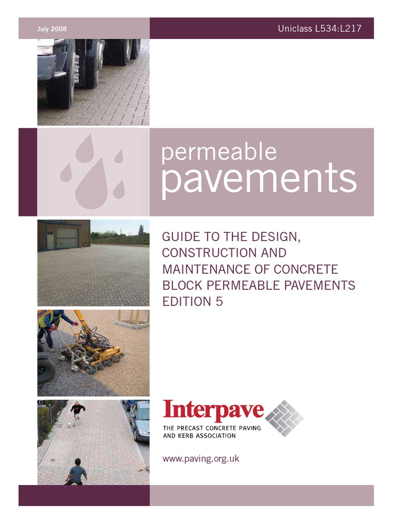 Permeable Pavement Design | PDF | Road Surface | Surface Runoff