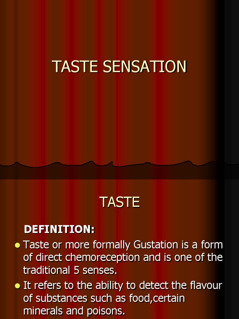 Taste Sensation | PDF | Taste | Umami