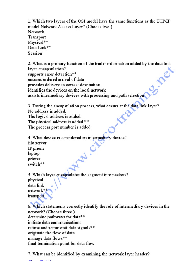 Ccna 1 Module 2 v4.0 | PDF | Computer Network | Internet Protocol Suite