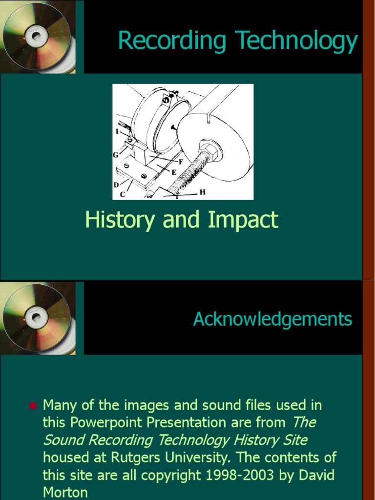 Music Tec Recording History | PDF | Phonograph | Gramophone Record