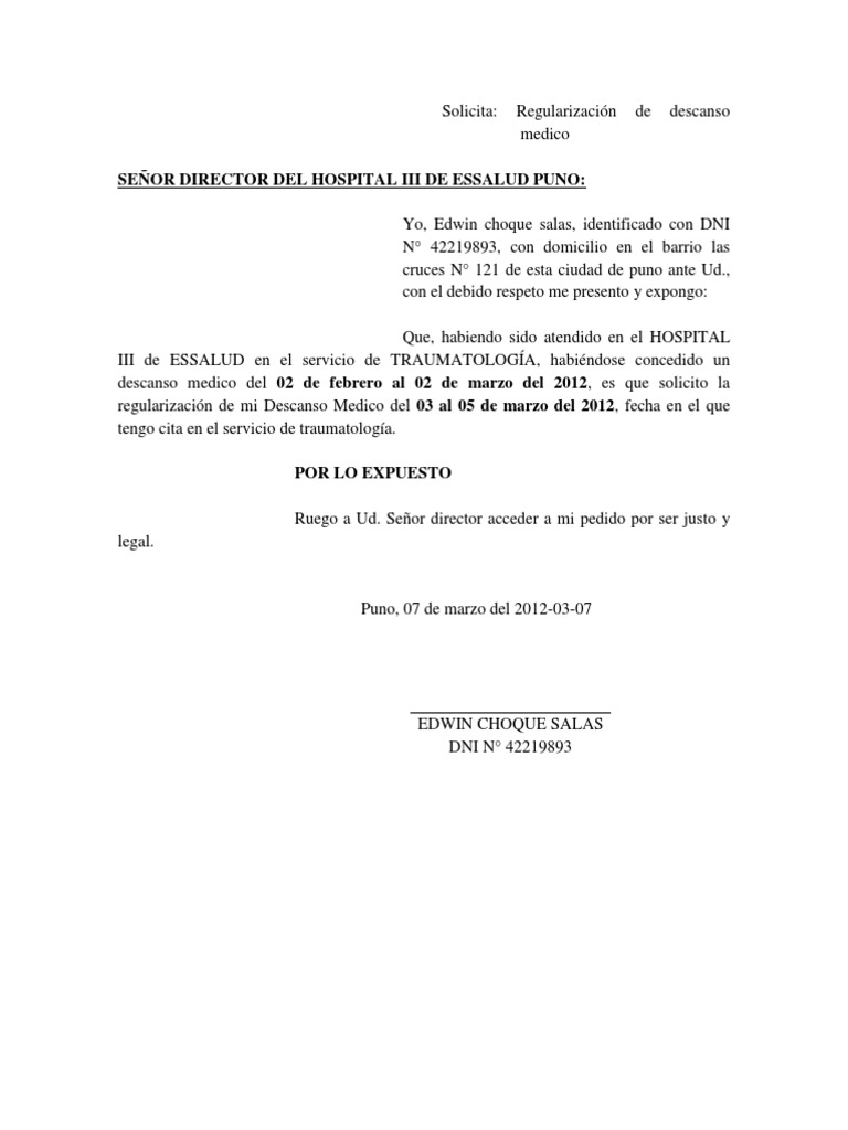 Solicita | PDF | Derecho