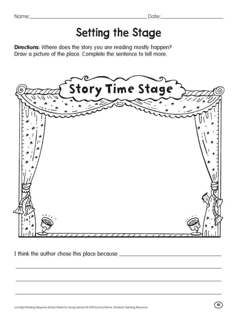 Setting The Stage Reading Response | PDF