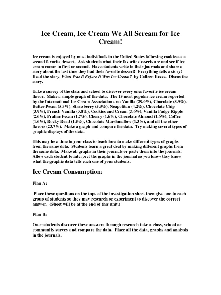 4530 - Ice Cream Experiments | PDF | Sodium Chloride | Ice