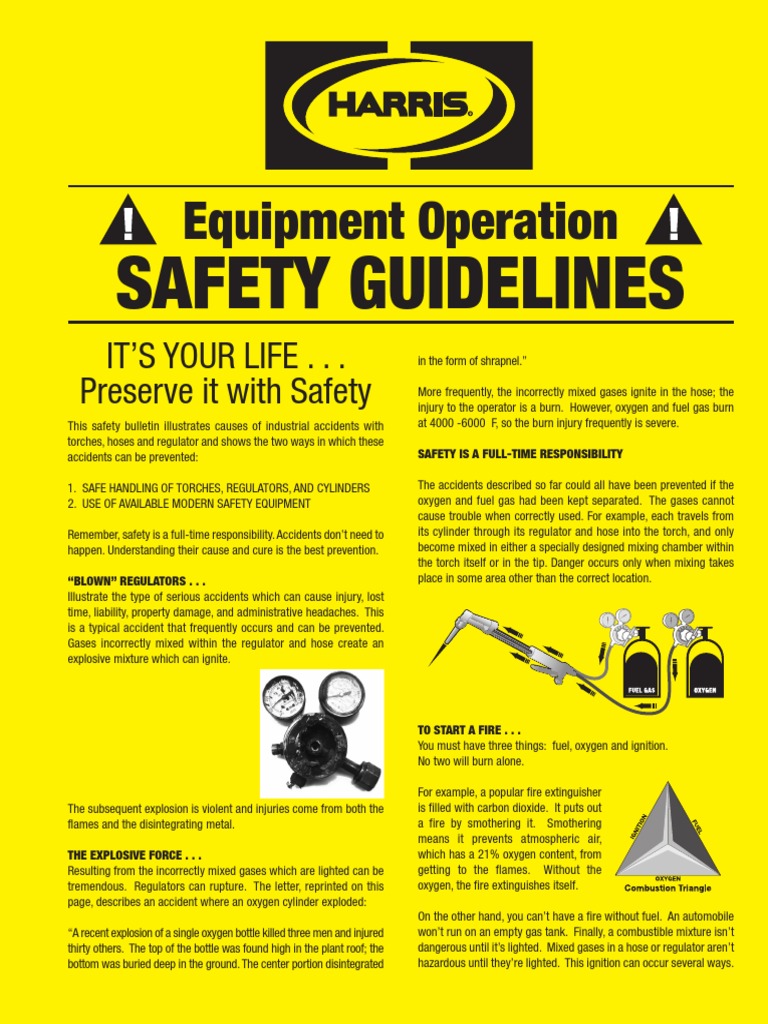 Equipment Operation: Safety Guidelines | PDF | Technology & Engineering