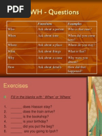 WH Questions List With Examples | PDF