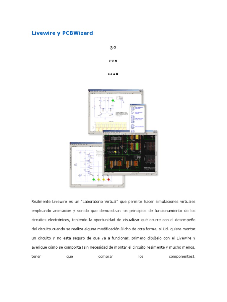 Simulador Virtual de Circuitos Livewire | PDF | Red eléctrica | Simulación