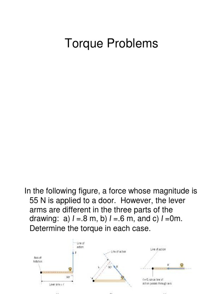 Torque Problems | PDF