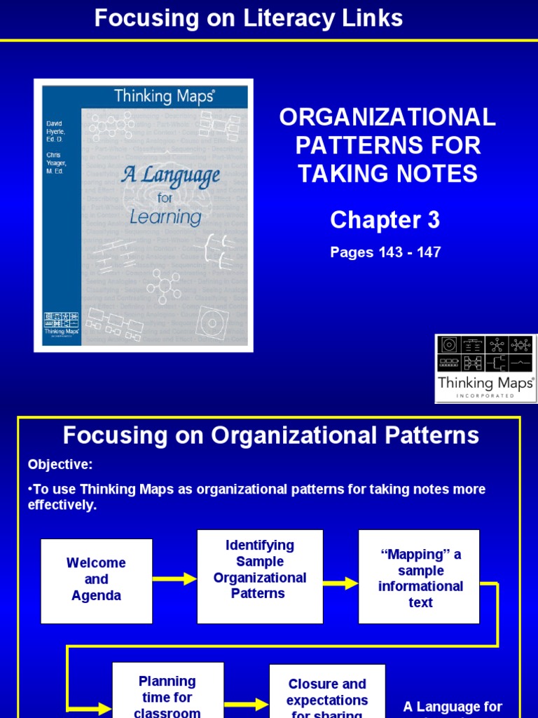 Note-Taking with Organizational Patterns | PDF | Reading Comprehension ...