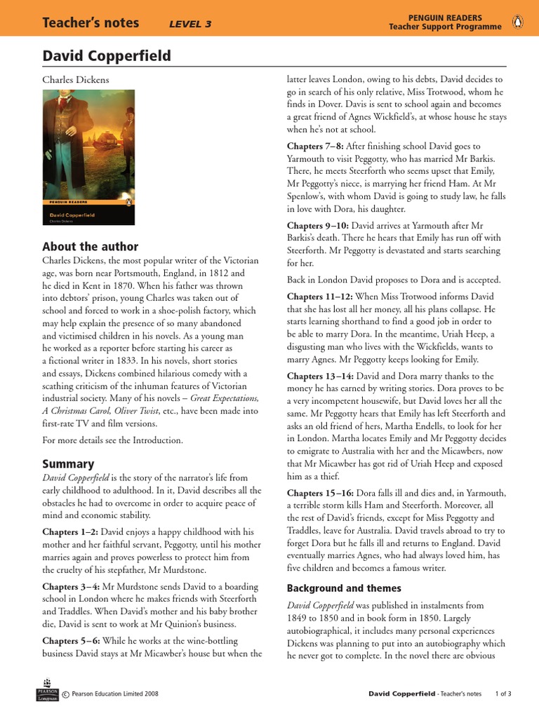 David Copperfield: Teacher's Notes | PDF | Language Arts & Discipline