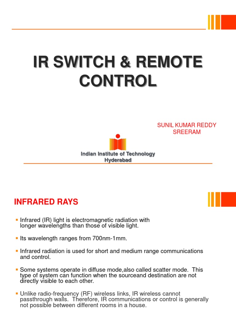 IR Switch & Remote Control | PDF | Infrared | Remote Control