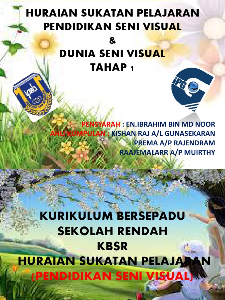 Kurikulum Seni Visual KBSR Tahap 1 | PDF