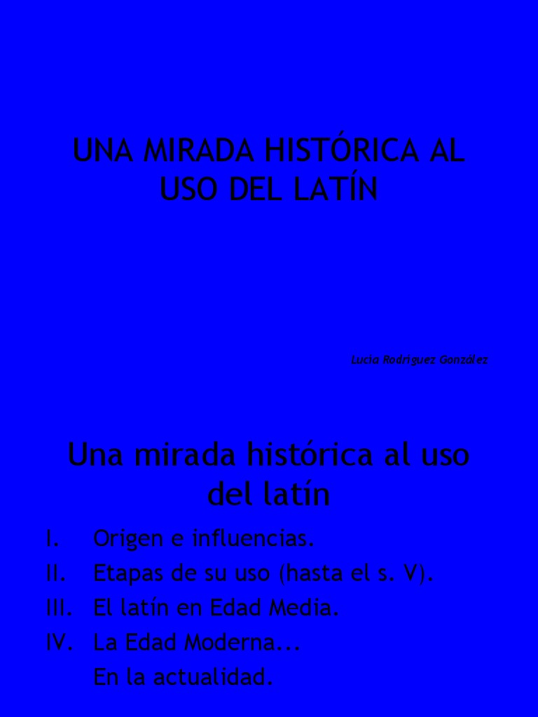 Historia Del Latín | PDF | latín | Lengua griega