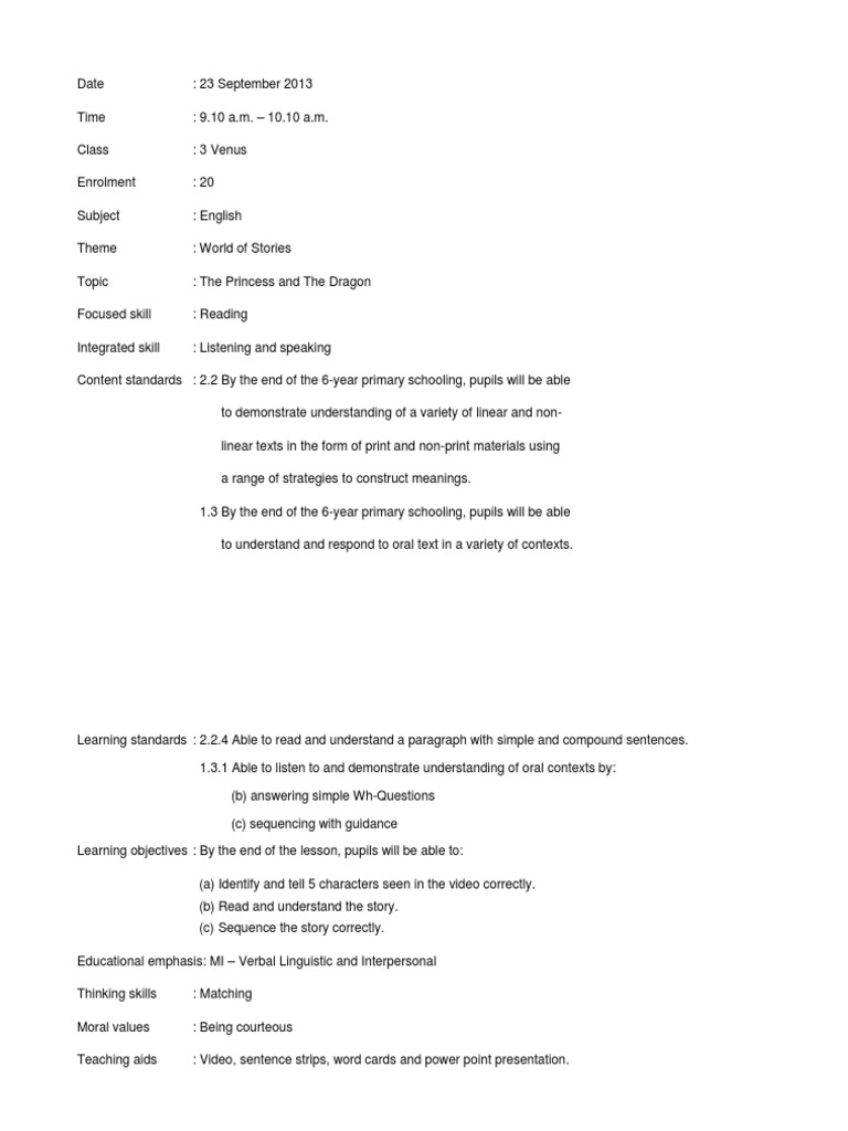 Lesson Plan LTP | PDF | Lesson Plan | Teachers
