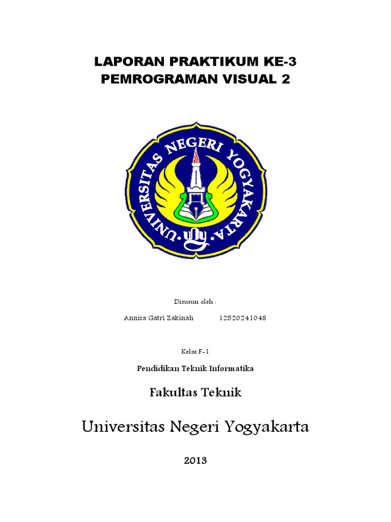 Laporan Praktikum Visual Basic | PDF | Komputer Laporan Praktikum Visual Basic | PDF | Komputer