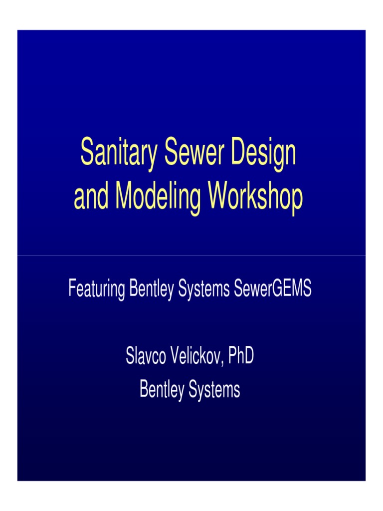 Sewer Network Design and Modeling Guide | PDF | Technology & Engineering