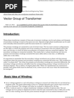 Transformer Vector Groups | PDF | Transformer | Electrical Impedance