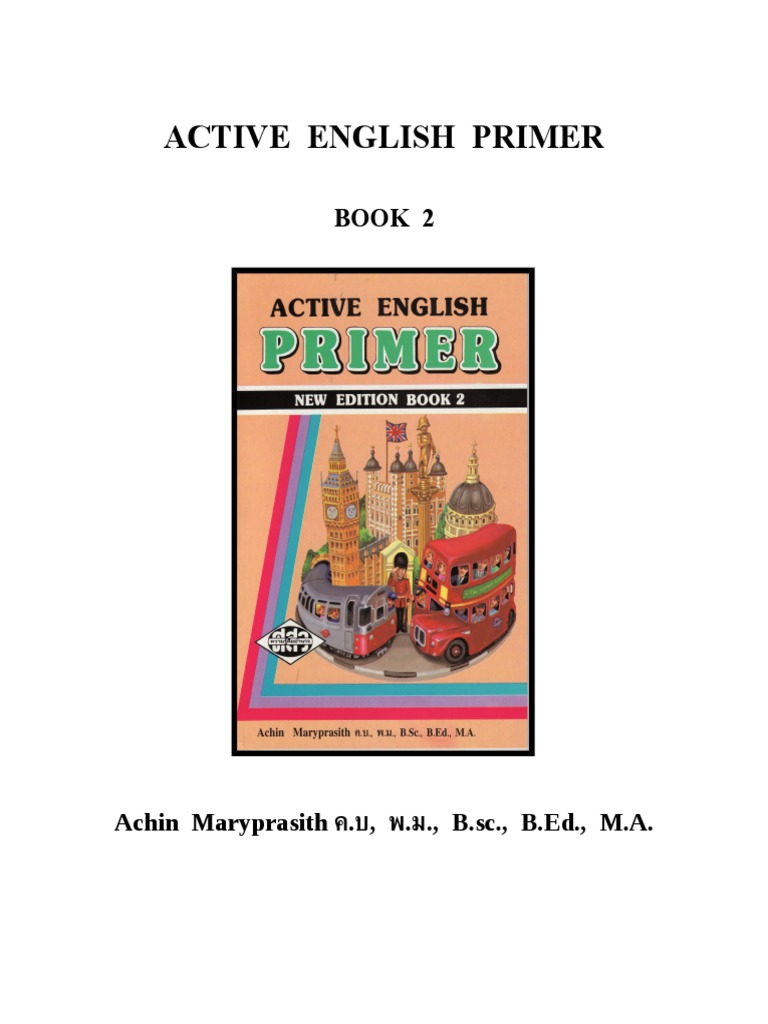 คู่มือครู 2 English Primer Book 2 | PDF