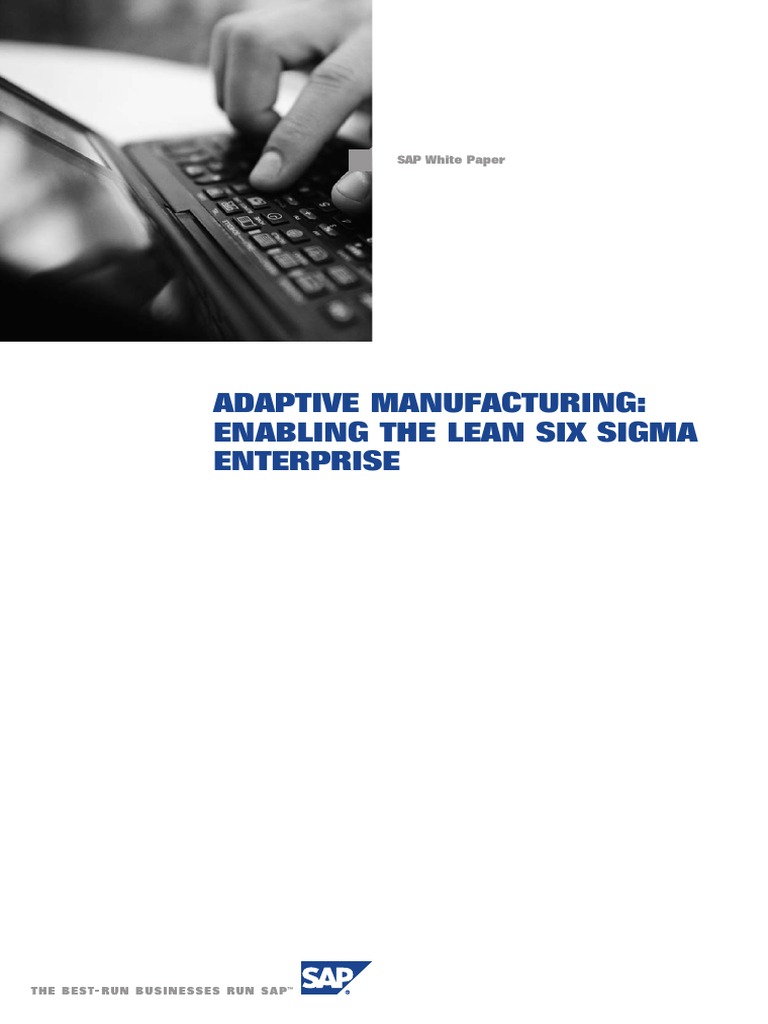 Adaptive Manufacturing Enabling The Lean Sixsigma Enterprise | PDF ...
