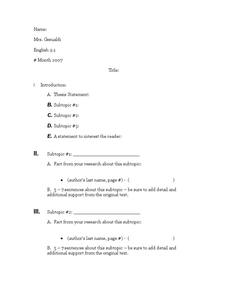 Guidelines - Outline | PDF