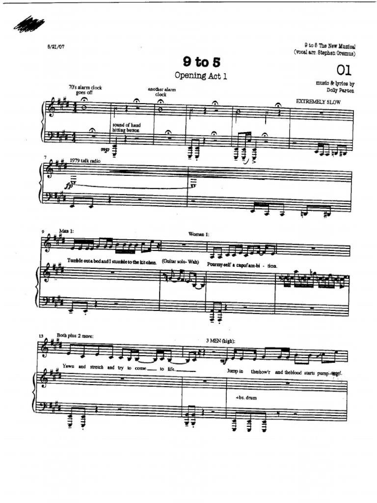 Nine To Five - PC Score | PDF