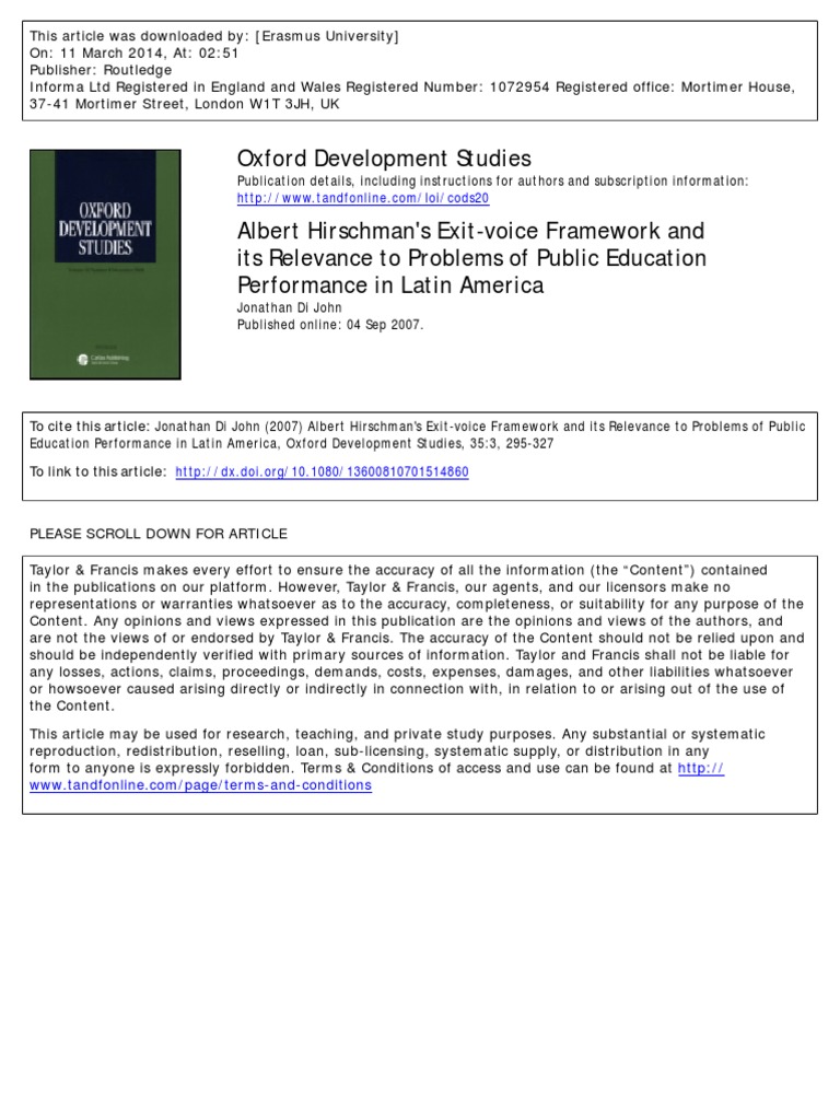 Exit Voice | PDF | Economic Inequality | Discrimination & Race Relations