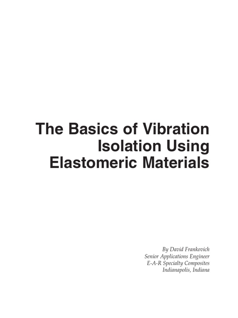 Basics of Vibration Isolation | Download Free PDF | Resonance | Mechanics