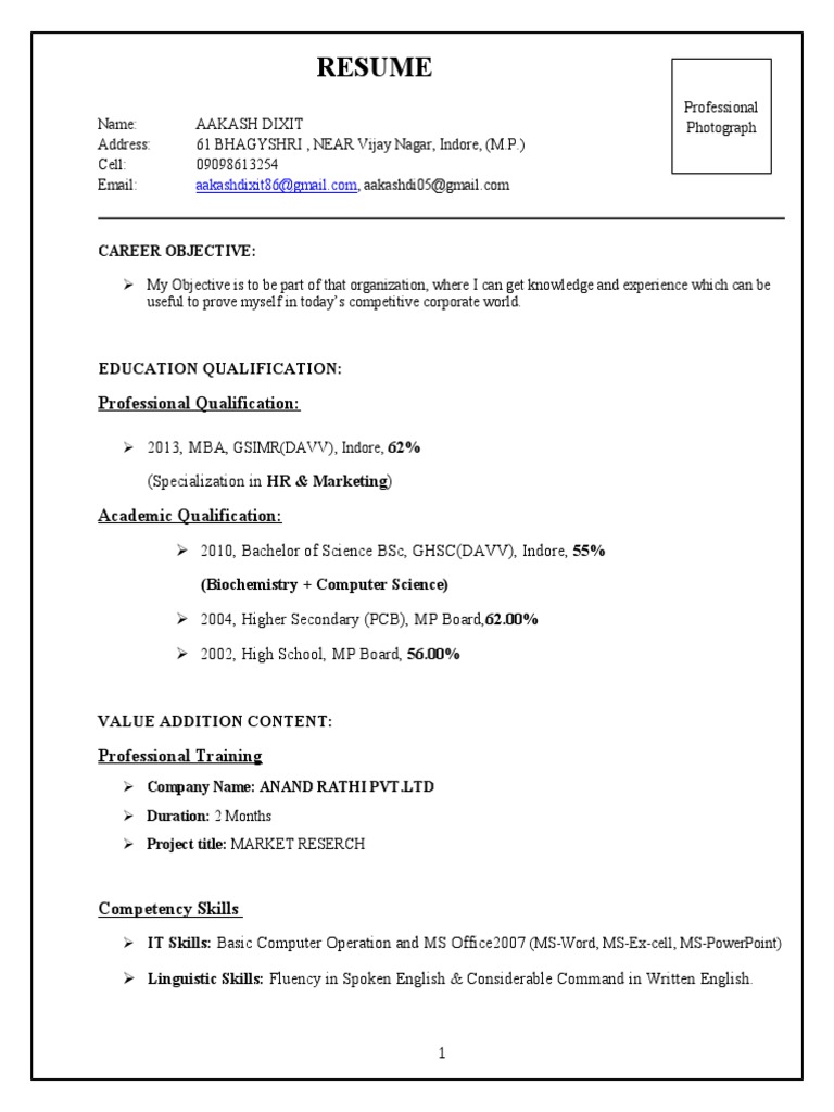 Aakash Dixit: Resume Overview | PDF