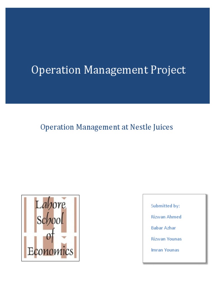 Production Operation Management Project | PDF | Quality Assurance | Competition