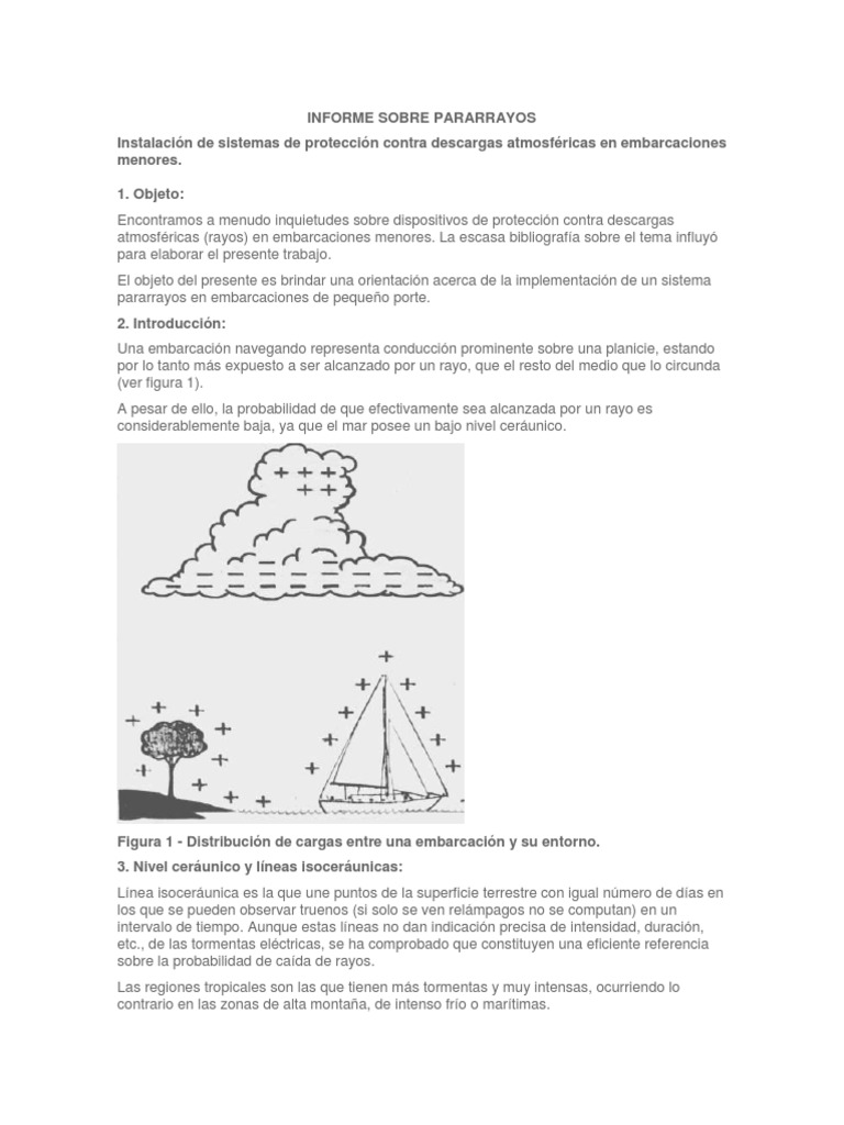Informe Sobre Pararrayos | PDF | Relámpago | Aluminio