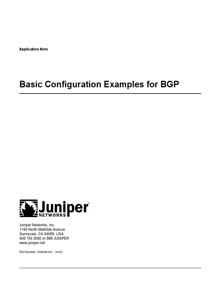 Basic Configuration Examples For BGP | PDF | Router (Computing ...