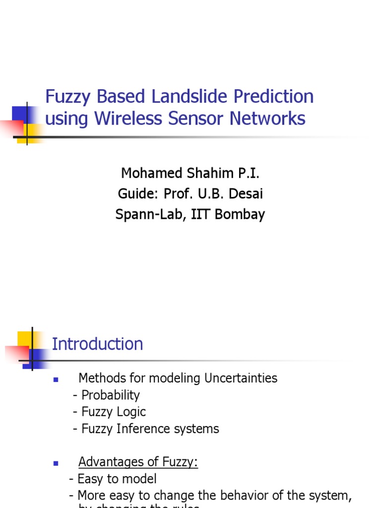 Fuzzy Based Landslide Prediction Using Wireless Sensor Networks | PDF ...