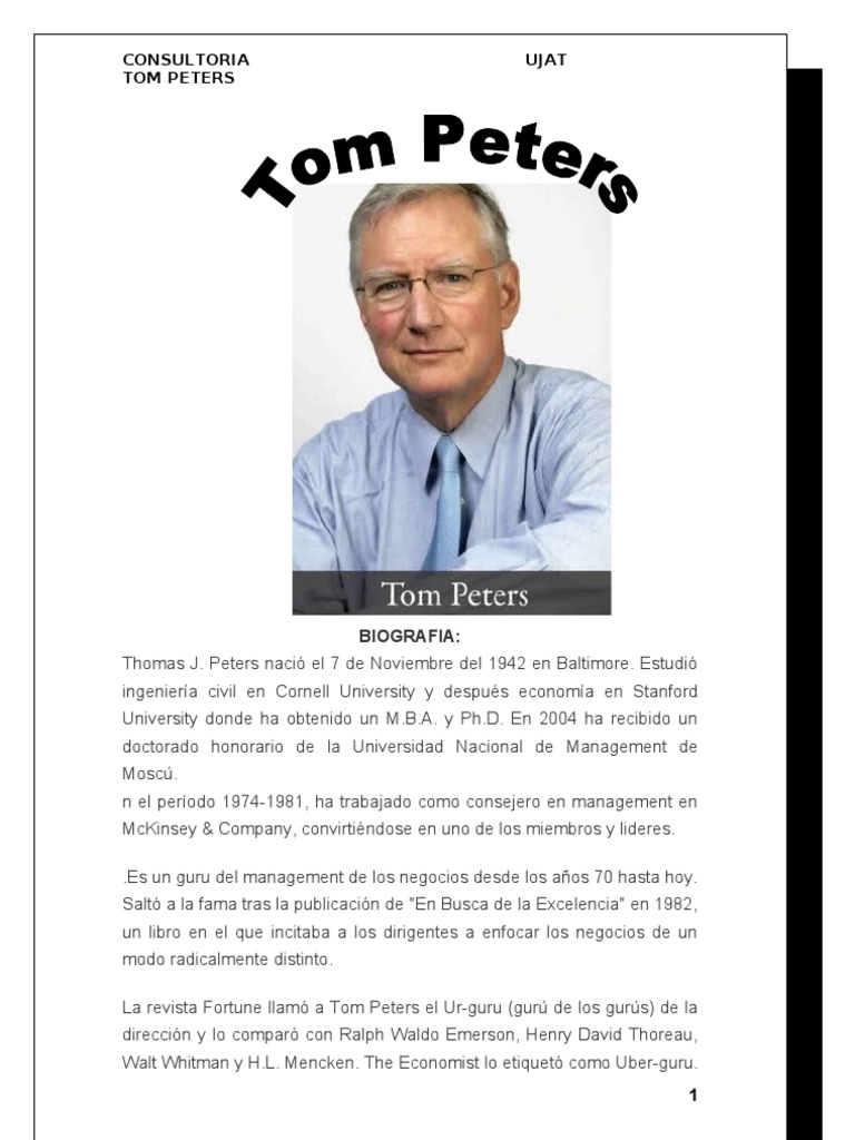 Tom Peters | PDF | Calidad (comercial) | Economias