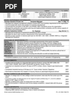 IIM A Resume Format For Freshers | PDF | Mechanical Engineering | Schools