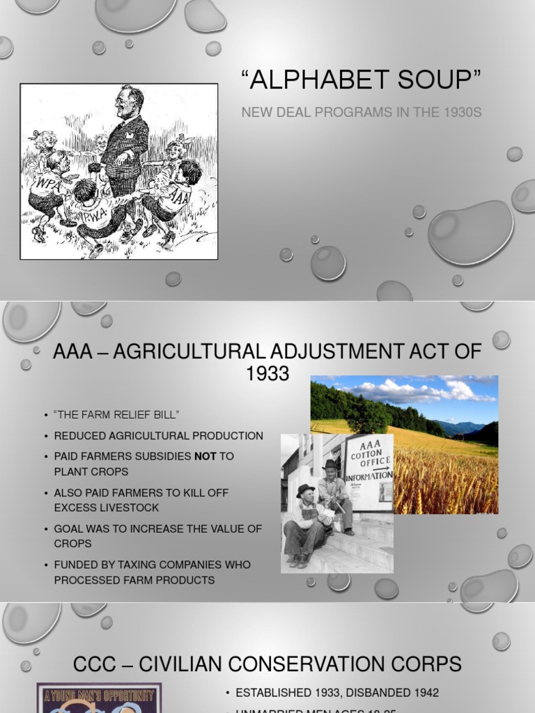 Alphabet Soup 1930 Acronymapril | Robert Smith