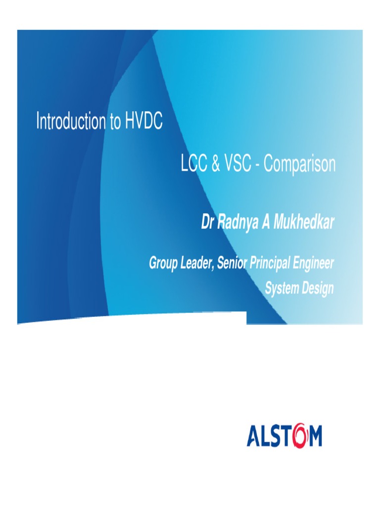 LCC Vs VSC Alstom | PDF | High Voltage Direct Current | Power Engineering