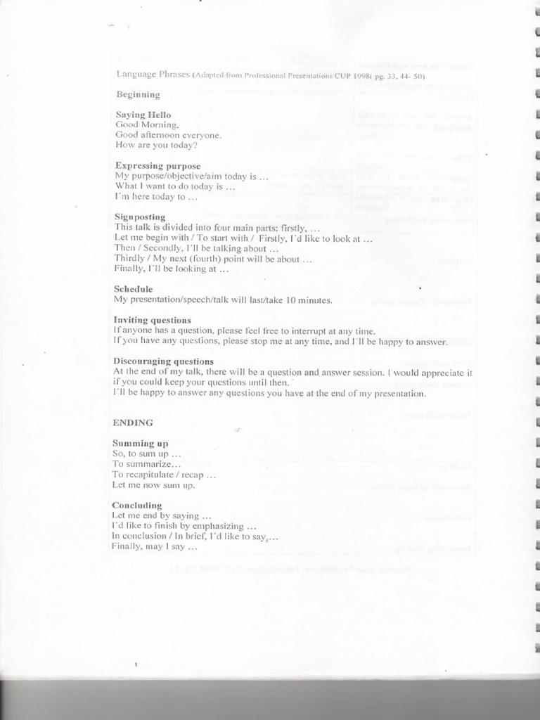 An Oral Presentation Feedback Grid: Key Elements for Self-Evaluating ...