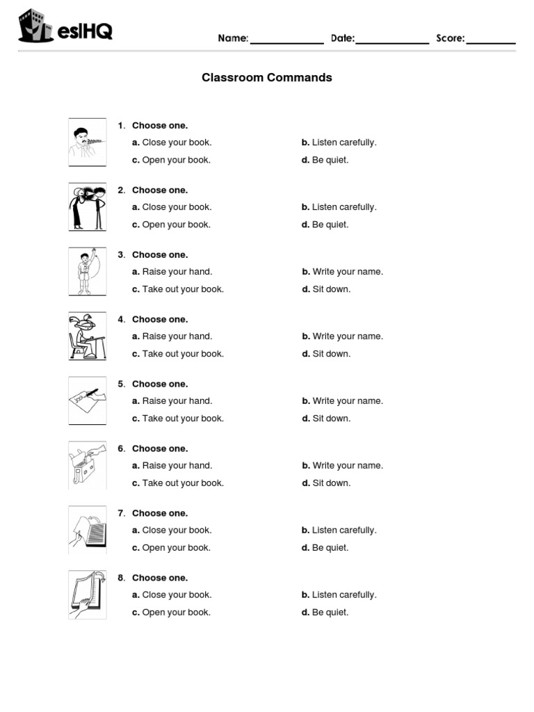 Essential Classroom Commands Guide | PDF