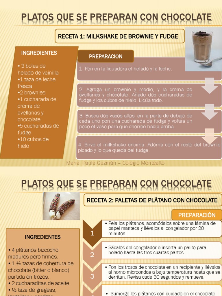 El Chocolate (Platos y Datos Curiosos) | PDF | Malteada | Chocolate