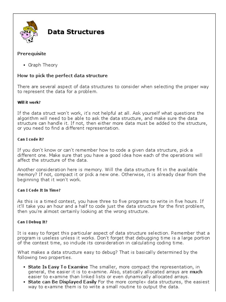 Data Structures: Will It Work? | PDF | Array Data Structure | Data ...