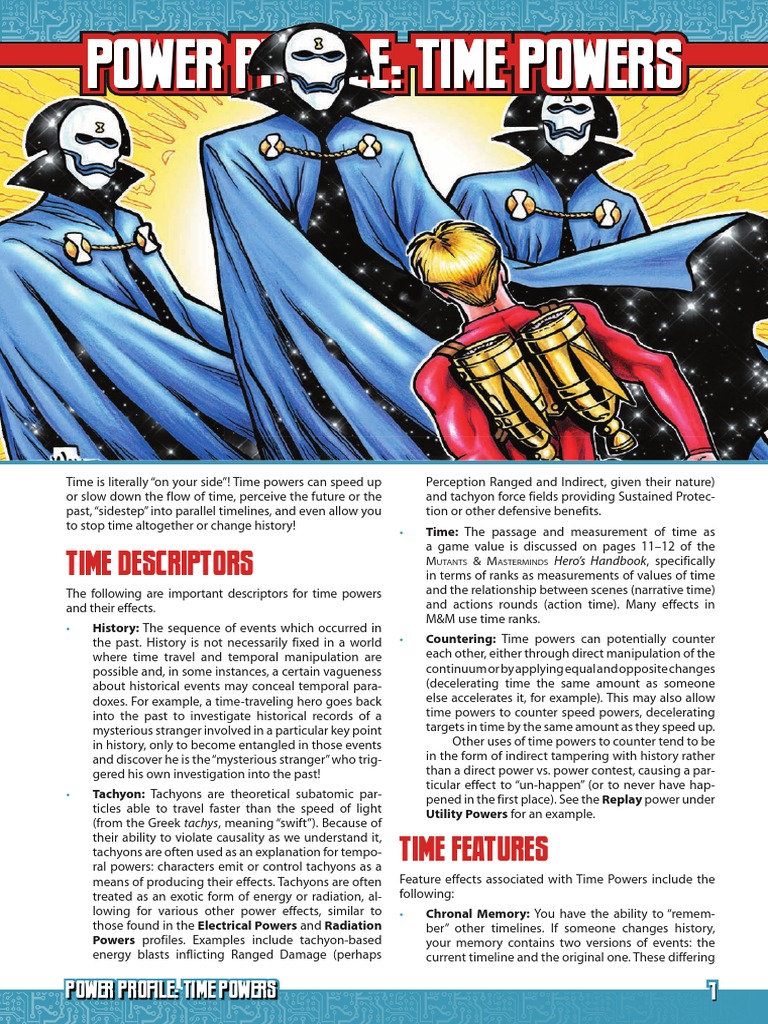 Power Profile - Time Powers | PDF | Time | Time Travel