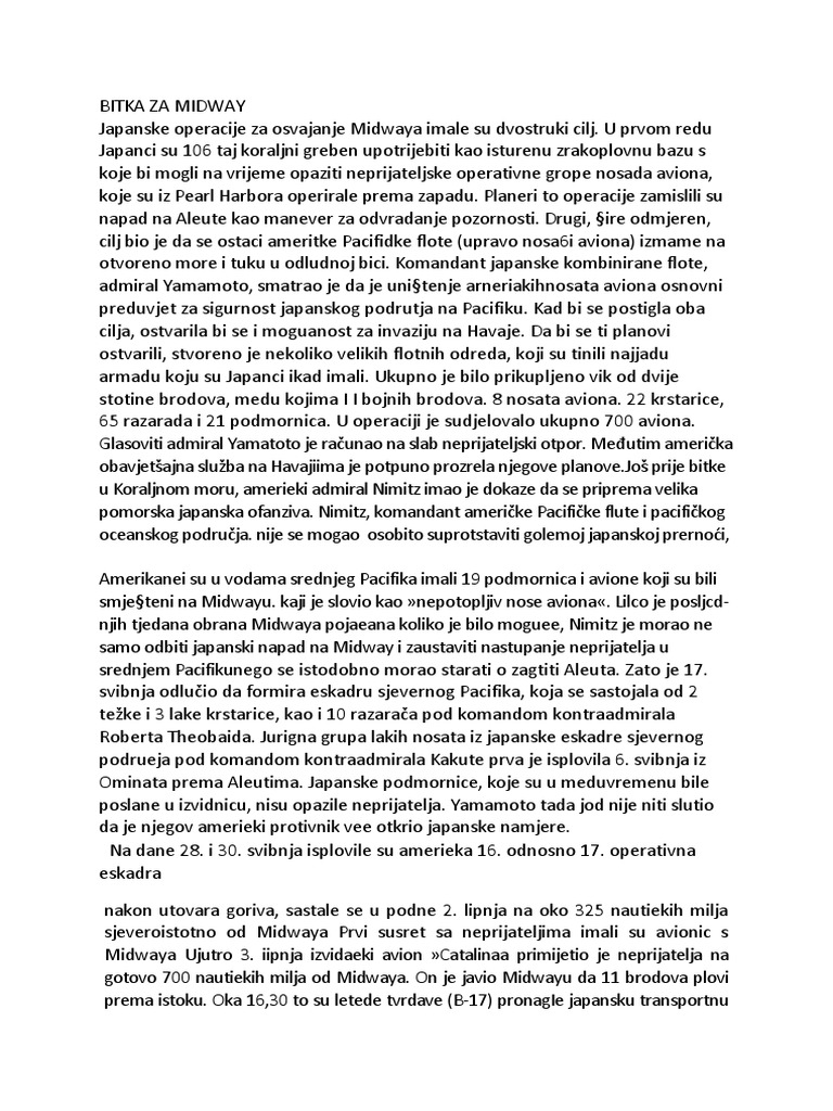 Bitka Za Midway | PDF
