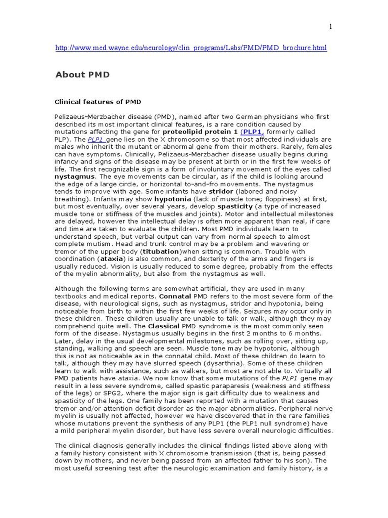 About PMD | PDF | Point Mutation | Gene