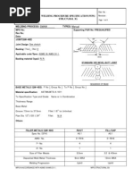 AWS Welding Procedure Specifications | PDF | Welding | Construction